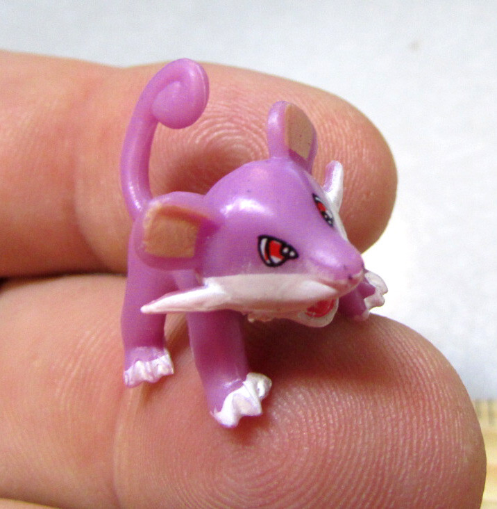 Pokemon 1 inch plastic collectible figure, rattata, cute collectible ...