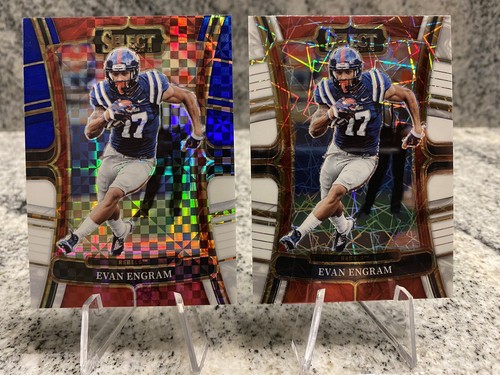 EVAN ENGRAM 2023 Select Draft TRI-COLOR CHECKERBOARD Prizm /100 & Laser ...