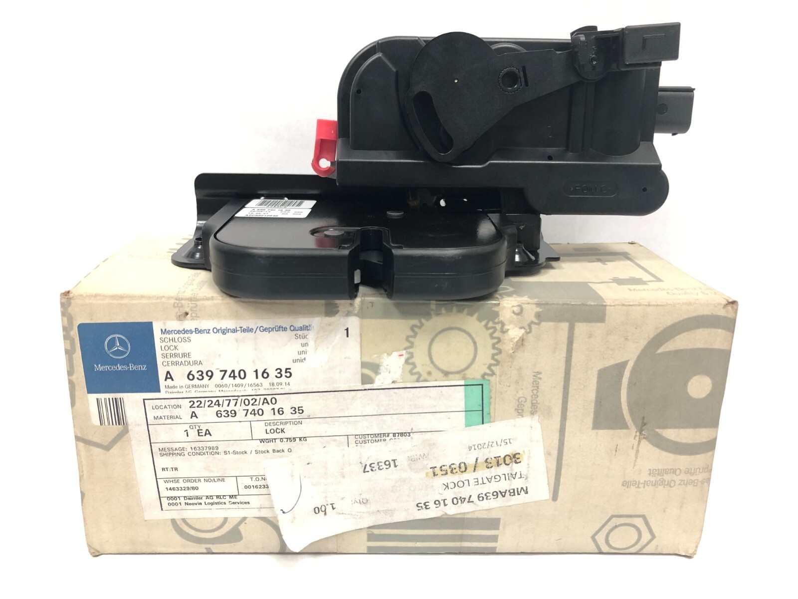 A6397401635 - GENUINE REAR TAILGATE LOCK FOR MERCEDES-BENZ W639 | eBay