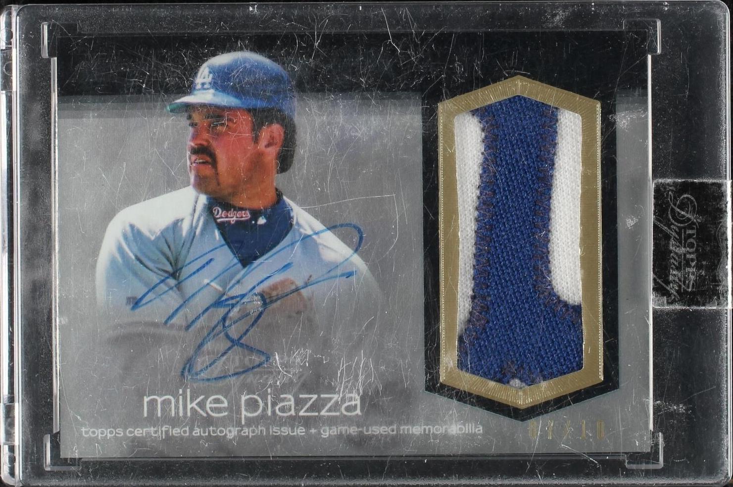 2018 Topps Dynasty - Autograph Patches Mike Piazza #AP-MP6 /10 (AU, MEM ...