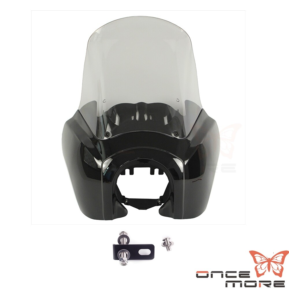Front Headlight Fairing Windscreen For Harley Softail FXST Street Bob ...