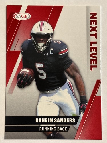 2025 Sage High Series #111 Raheim Sanders South Carolina Next Level Red ...