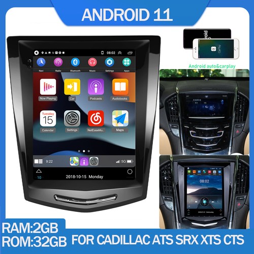 Autoradio Android 11 Navi Stéréo Carplay pour Cadillac ATS SRX XTS ATSL ...