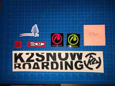 Vintage K2 Snowboards / Snowboarding stickers. Various sizes. RARE ...