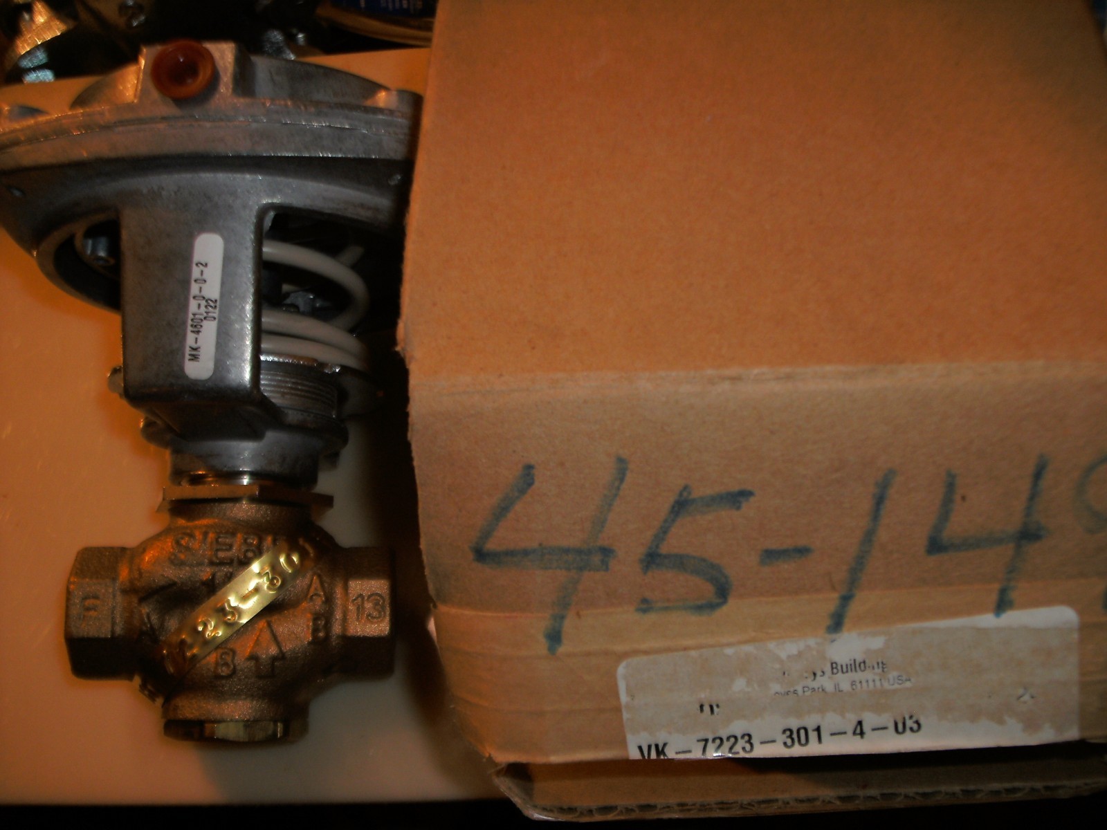 Schneider INVENSYS VK-7223-301-4-03 1/2" PNEUMATIC ACTUATED VALVE MK ...