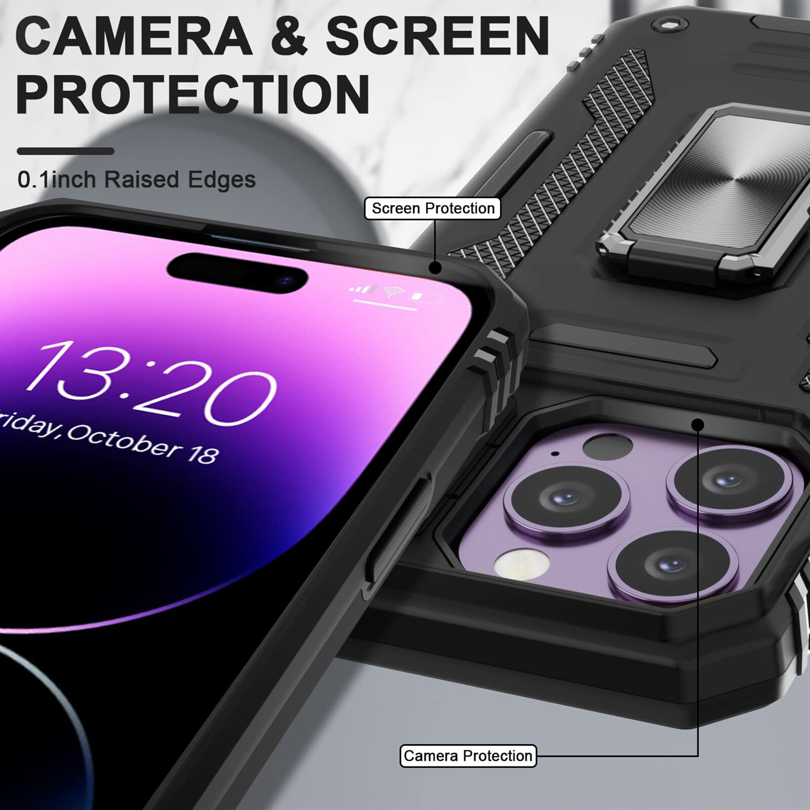 Slide Camera Case For iPhone 15 12 13 14 Pro Max 11 XR Magnetic 360 ...