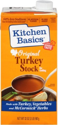 Kitchen Basics Original Turkey Stock - Gluten Free - 32 oz (Pack of 3 ...