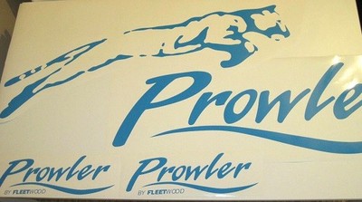 (ORIGINAL LOOK) PROWLER 55" DECAL STICKER FLEETWOOD RV CAMPER WHEEL ...