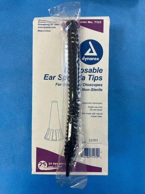 Dynarex Adult Ear Specula Tips 4.25mm fit Welch Allyn Otoscope Heads ...