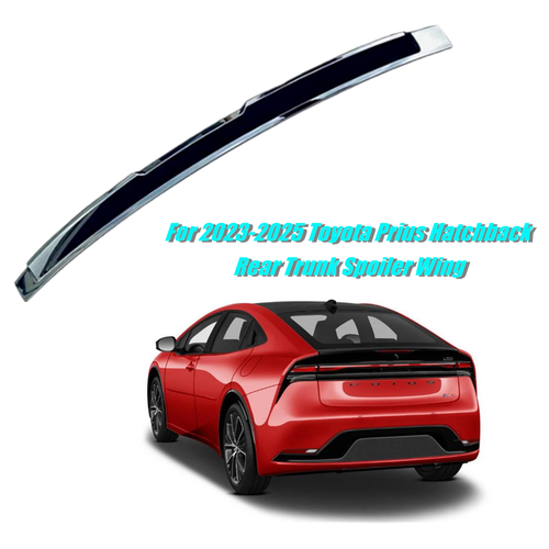 For 2023-2025 Toyota Prius Hatchback ABS Glossy Black Rear Trunk ...