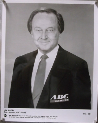 JIM McKAY, ABC Sports Commentator 7x9 B&W Photo | eBay