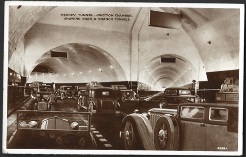 Liverpool The Mersey Tunnel - Junction Chamber Valentines POSTCARD No ...