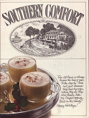 Vintage 1983 Southern Comfort Print Ad - Comfort Eggnog | eBay