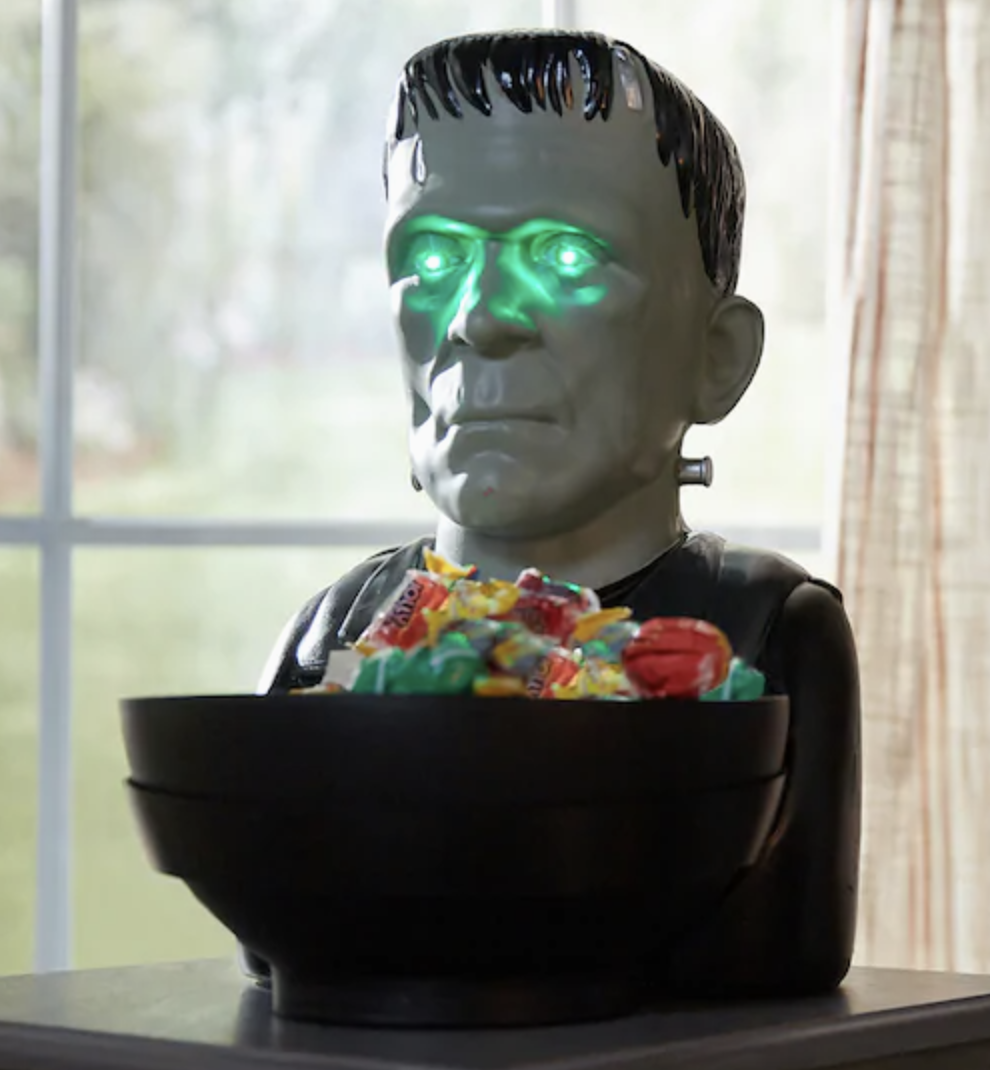 Frankenstein Animated Candy Bowl Halloween Universal Monsters LED ...