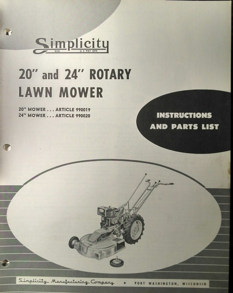 Simplicity Walk Behind Lawn Mower | Fasci Garden