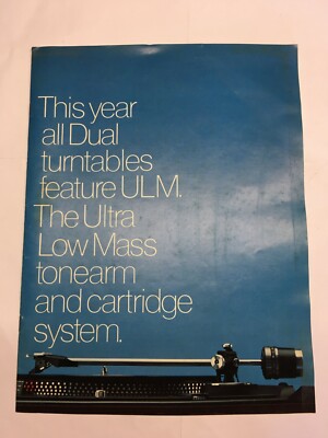 Vintage Dual Original Turntable Brochure ULM Tonearm and Cartridge ...