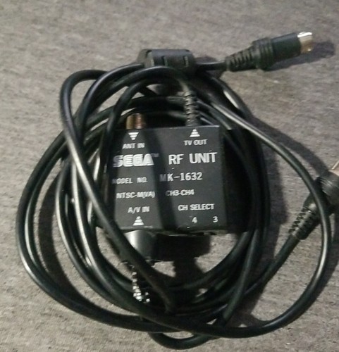 SEGA GENESIS MK-1632 RF Unit AV Cable Adapter Switch Genuine OEM TV ...