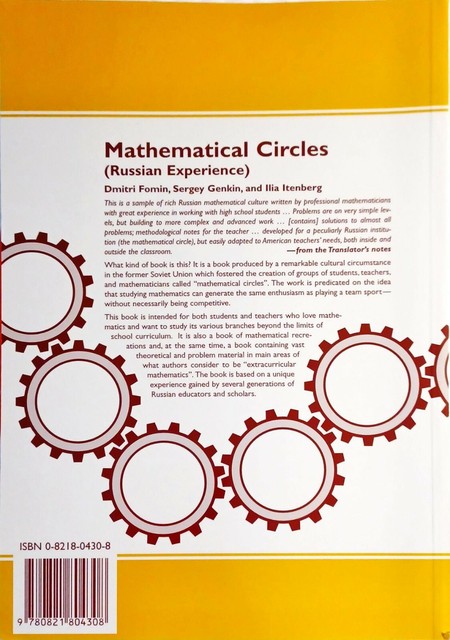 Mathematical World Ser.: Mathematical Circles : (Russian Experience) by ...