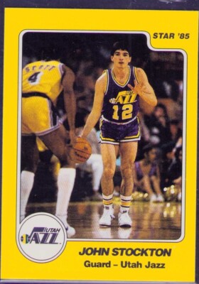1984-85 Star John Stockton Utah Jazz Rookie Card #235 REPRINT 1996 | eBay