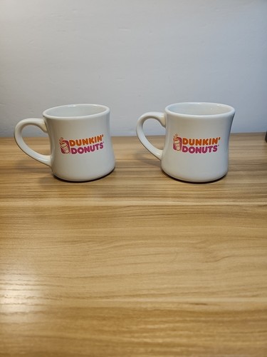 Lot of 2 Vintage Dunkin' Donuts Diner Style Heavy Ceramic Coffee Cup ...