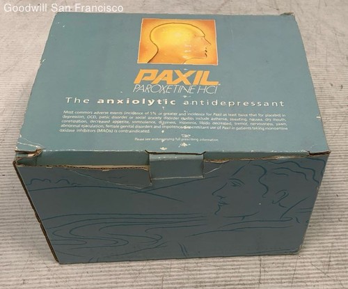 New Vintage Paxil Black Antidepressant Promotional Desk Fountain In ...