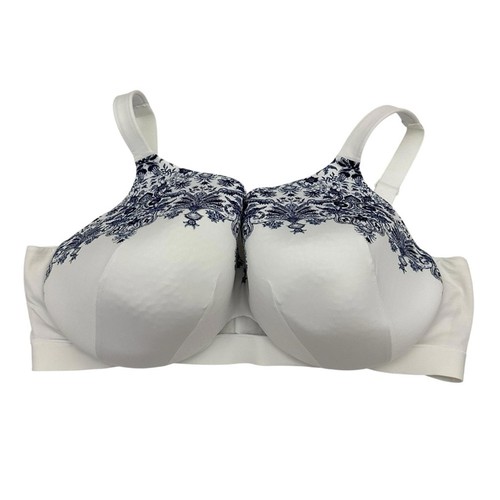 Cacique Women’s Lightly Lined Full Coverage Floral White Blue Bra Size ...