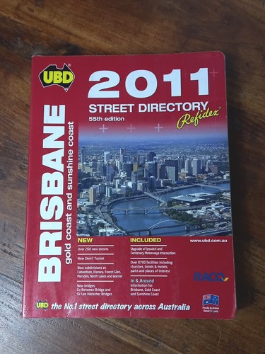 UBD Brisbane Street Directory Refidex 2011 (Paperback 2010) 55th ...