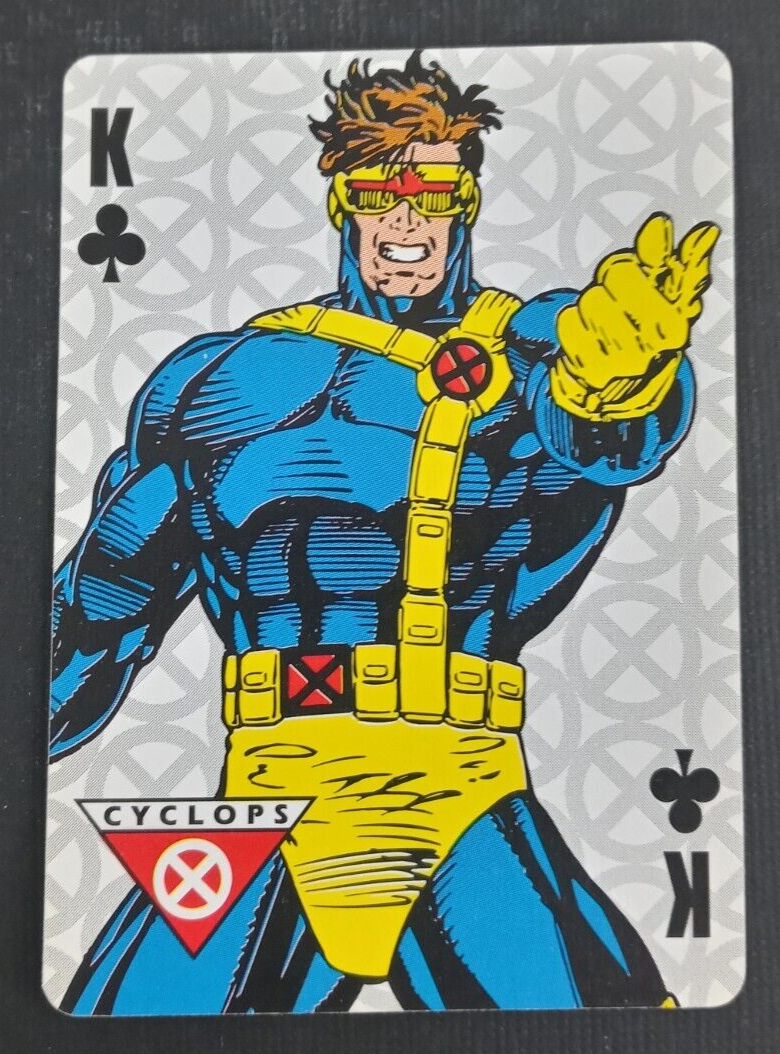 1993 Marvel X-Men Playing Card Cyclops King Clubs | eBay