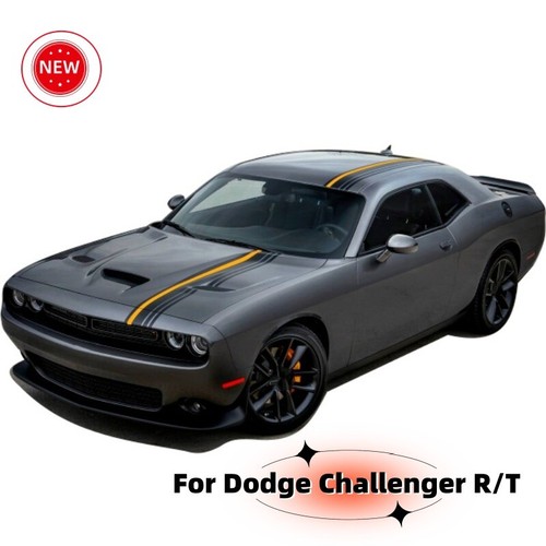 For Dodge Challenger R/T Car Vinyl Bonnet Hood Roof Trunk Sport Stripe ...