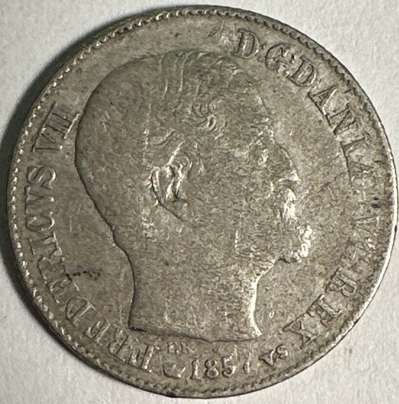 1857 Denmark 16 Skilling Coin | eBay