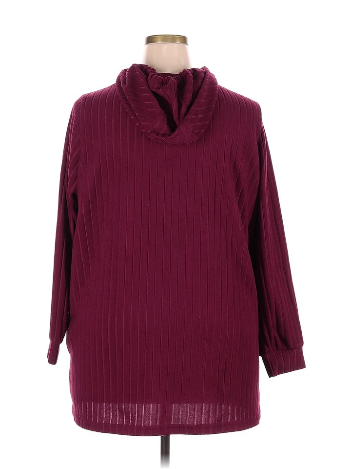 Woman Within Women Red Long Sleeve Top 22 Plus | eBay