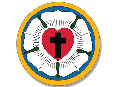 4" lutheran church seal cross bumper sticker decal usa made | eBay