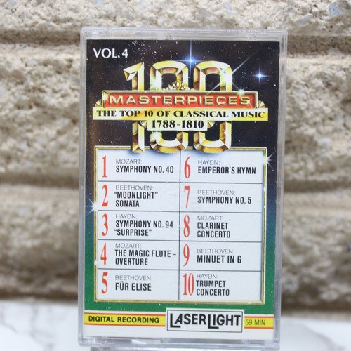 100 Masterpieces Vol 4 The Top 10 Classical Music 1788-1810 Cassette ...