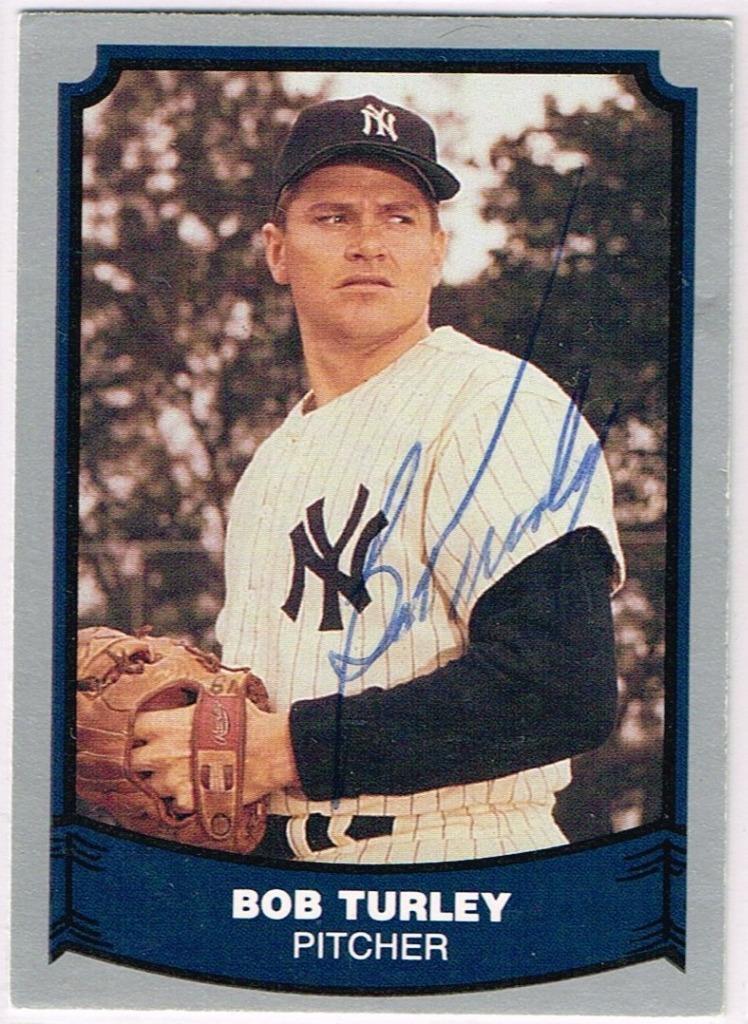 Original Autograph PSA/DNA of Bob Turley of the New York Yankees ...