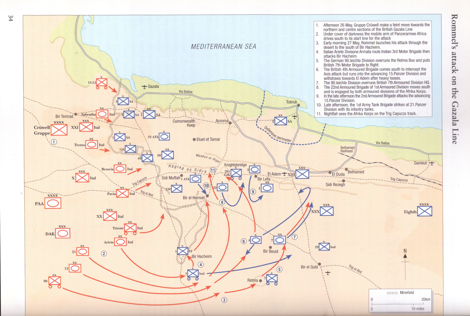 GAZALA 1942 WW2 NORTH AFRICA ROMMEL DAK BRITISH 8TH ARMY FREE FRENCH ...