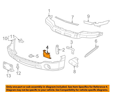 GM OEM Front Bumper-Center Brace Left 15135453 | eBay