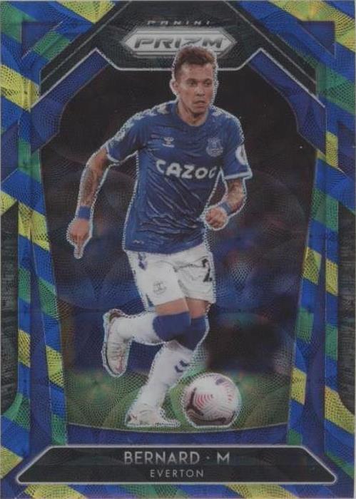 2020-21 Panini Prizm Premier League - Bernard #117 Choice Blue Yellow ...