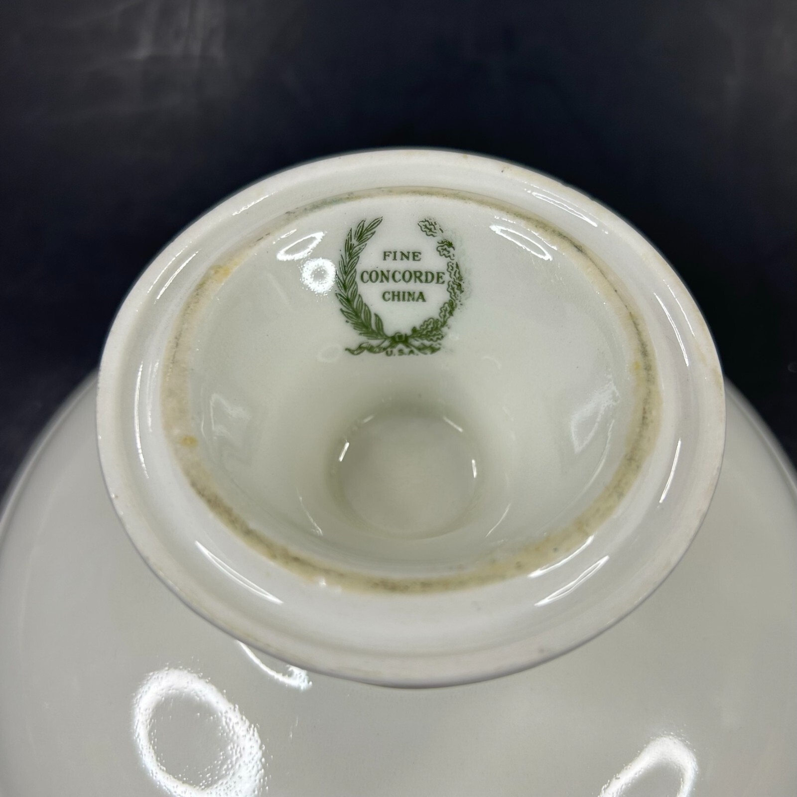 Concorde China Pedestal Serving Dish with Tulip Bouquet Gold Trim | eBay