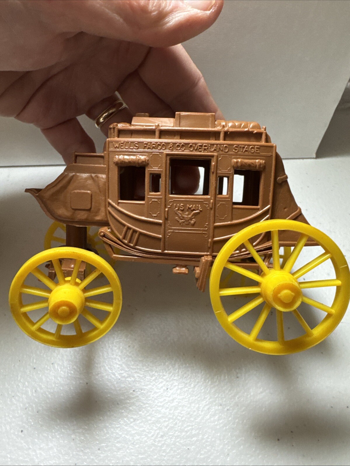 VINTAGE MARX JIM HARDIE TALES OF WELLS FARGO PLAYSET STAGECOACH | eBay