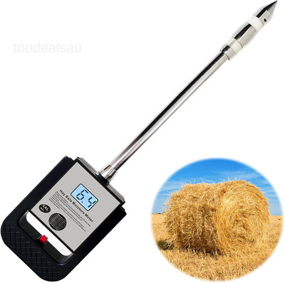 Portable Hay Moisture Meter Tester with 15.7" Probe for Hay Bales ...