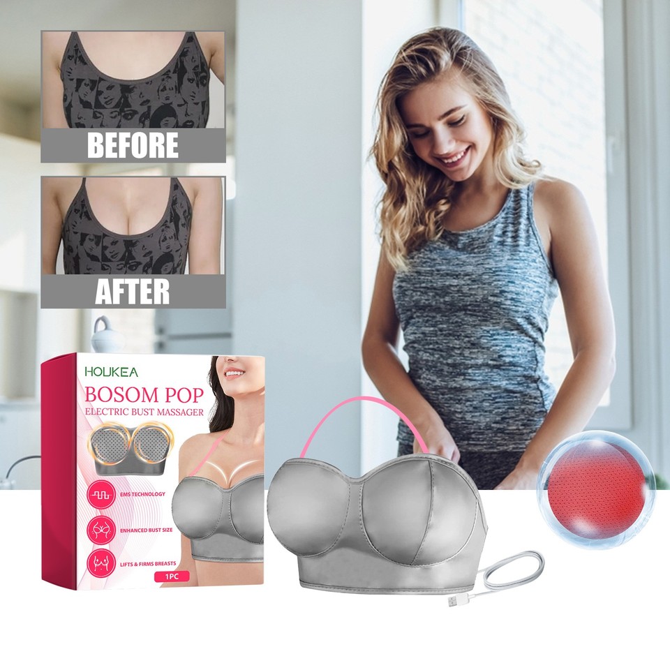 Breast Lift Massager Bra Vibration Enlargement Chest Enhancer ...