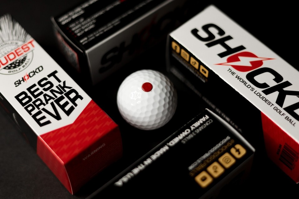New SHOCK'D Golf Balls 3-Ball Sleeve White | eBay