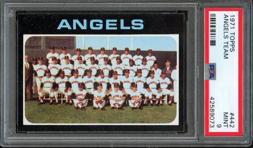 BB - 1971 - Topps - #442 - Angels Team - PSA 9 - MINT | eBay