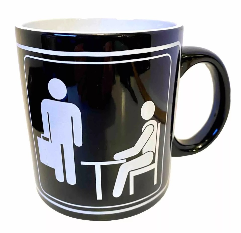 NCB Black The Office Coffee Tea Mug 20 oz ceramic NEW microwace safe | eBay