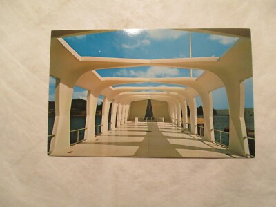 Hawaii Postcard USS Arizona Memorial Pearl Harbor view 1 HI | eBay