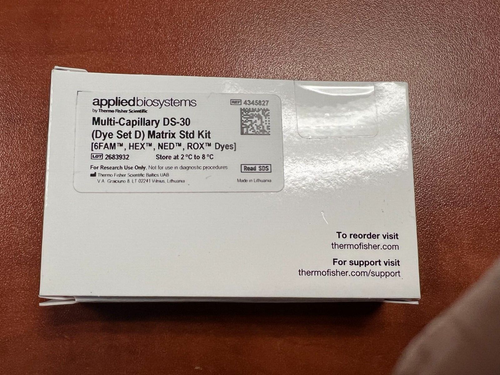 New Applied Biosystems DS-30 Matrix Standard Kit (Dye Set D) 4345827 | eBay