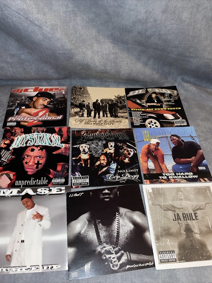 Lot of 40 CD Covers Inserts Booklets Artwork Only Hip Hop Rap No CDs ...