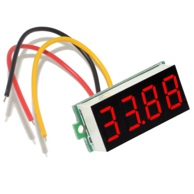 10pcs Red DC 0-33V 4 Digit 0.36" Digital Voltmeter 3 Wires Voltage ...