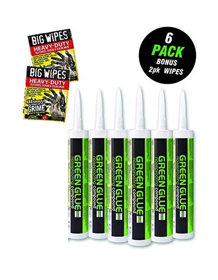 Green Glue Noiseproofing Compound - 6 Tubes,net wt 28 fl.oz(828 ml ...