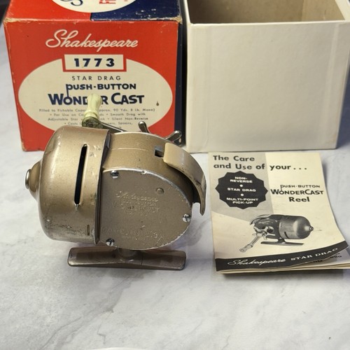 F56- Vintage Shakespeare WonderCast No. 1773 Model EJ w/ Original Box ...